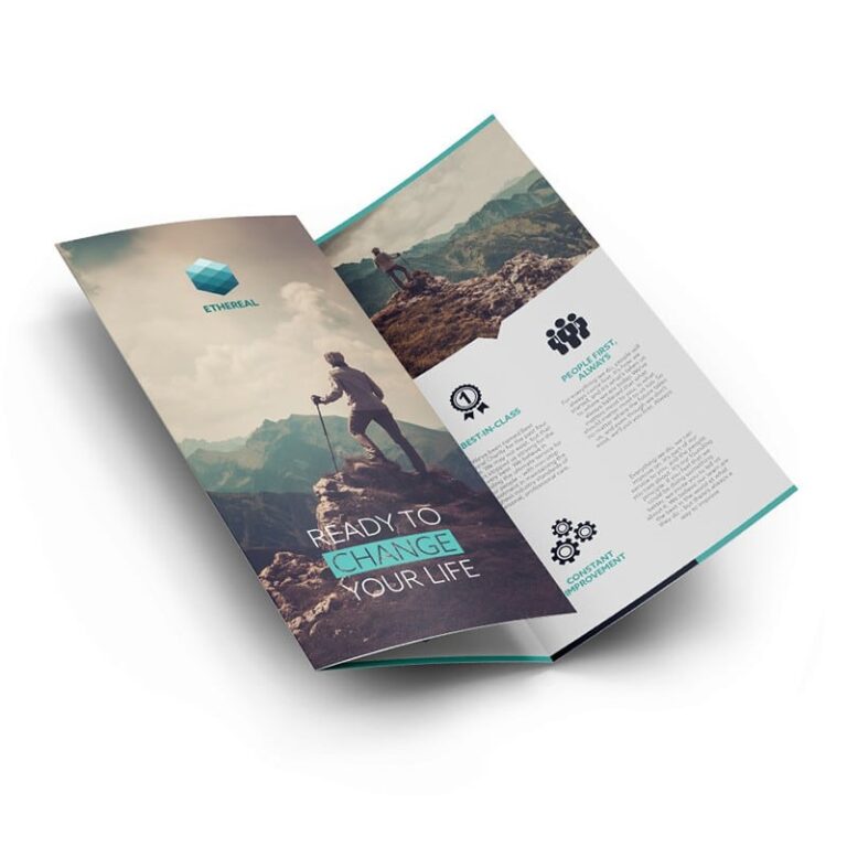 tri fold brochure printing - YBJ Book Printing